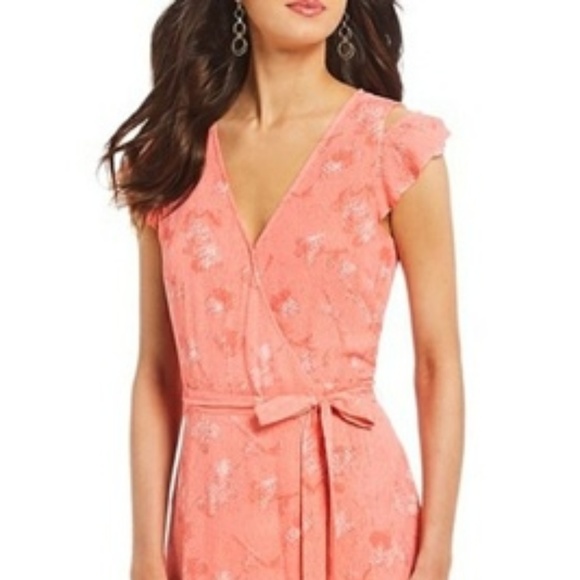 Halston Heritage | Dresses | Nwt H Halston Wrap Dress Cutout Shoulder ...